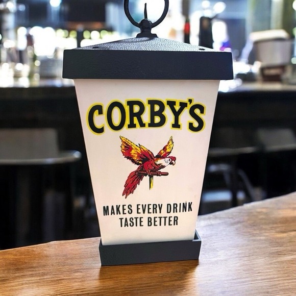 Corby’s Whisky | Dining | Vintage 4 Working 196s Corbys Whiskey Parrot ...